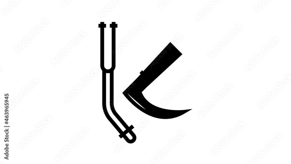 tracheal intubation tools animated line icon. tracheal intubation tools ...