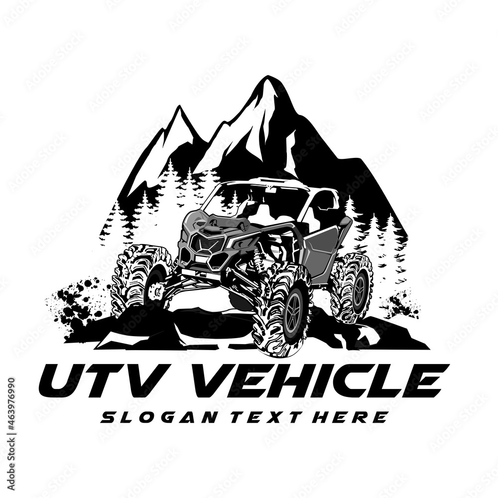 utv logo design icon vector Stock Vector | Adobe Stock