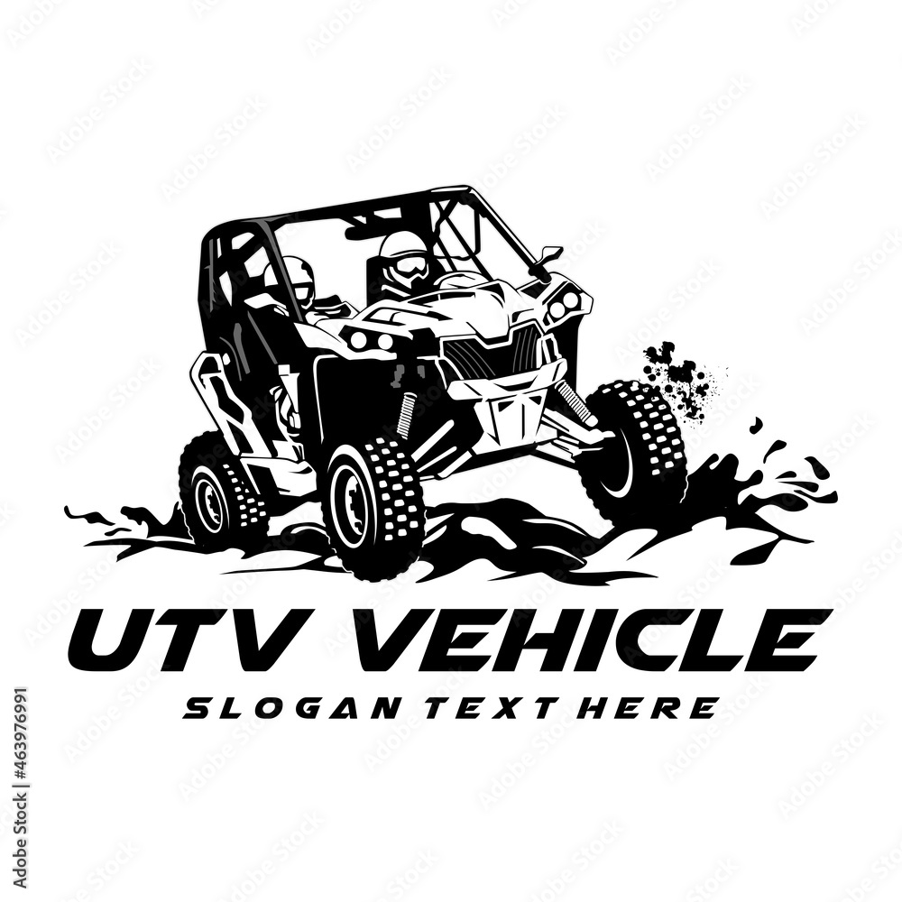 utv logo design icon vector Stock Vector | Adobe Stock