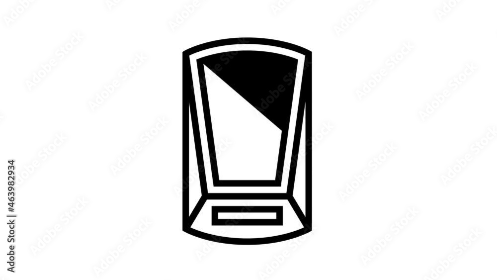 scanning rfid device animated line icon. scanning rfid device sign ... scanning rfid device animated line icon. scanning rfid device sign ...