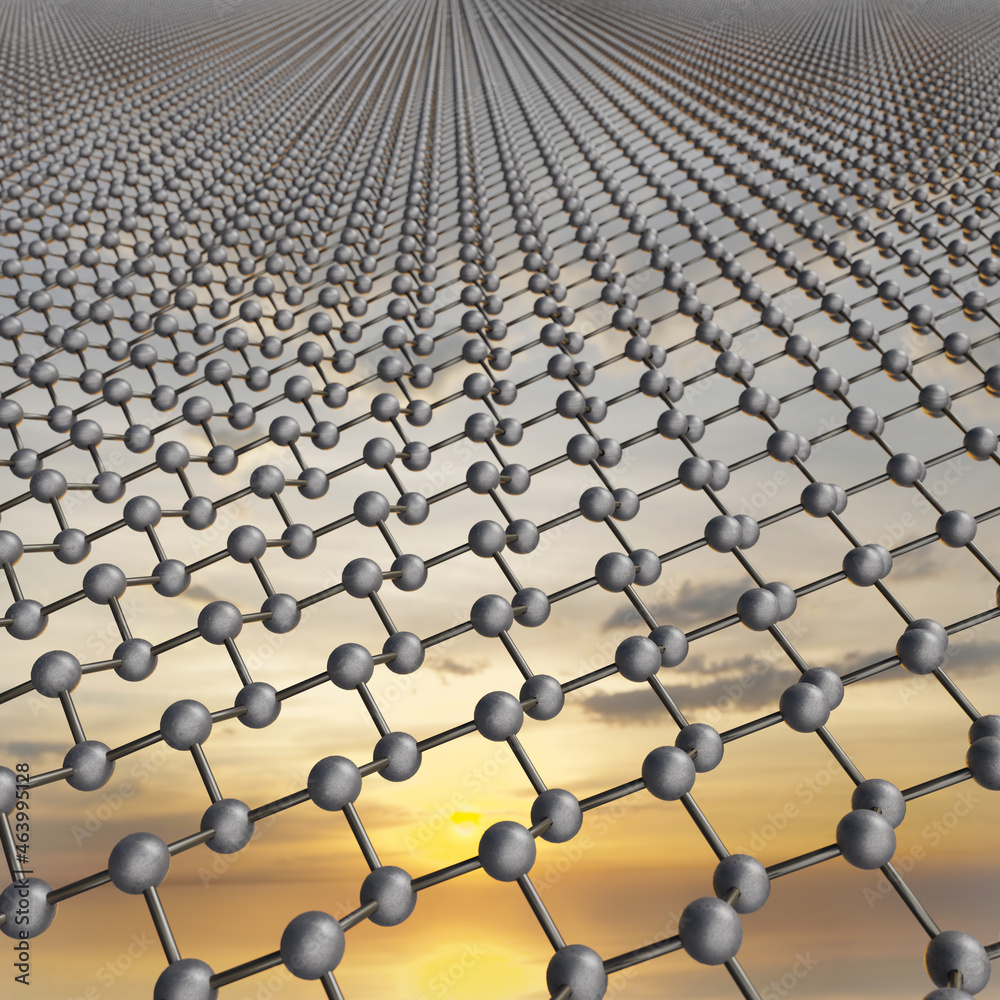 Layer of stanene, illustration Stock Illustration | Adobe Stock