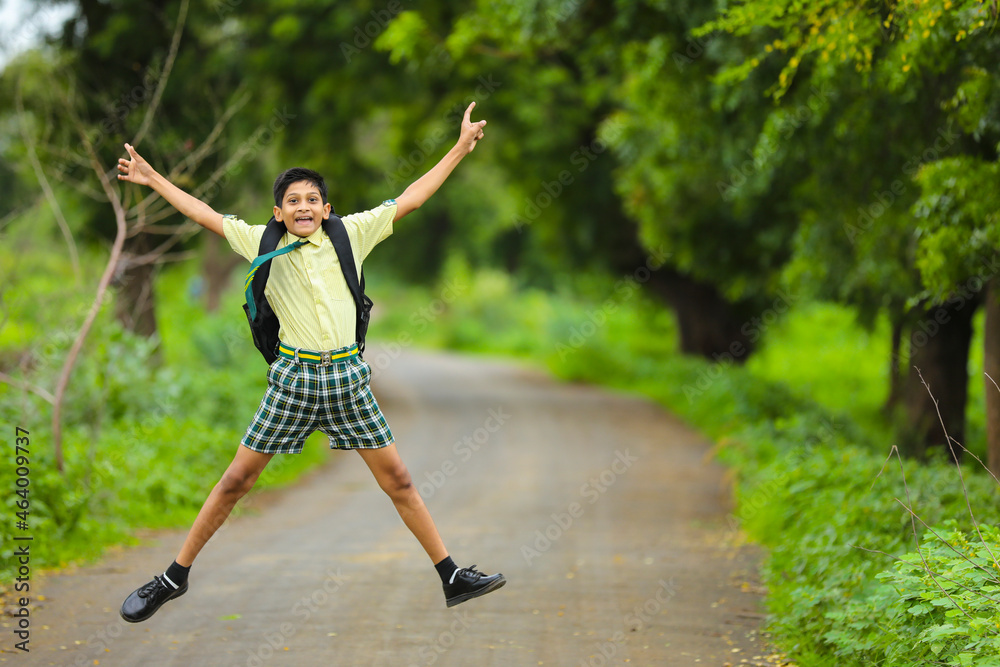 Excited Boy Running
