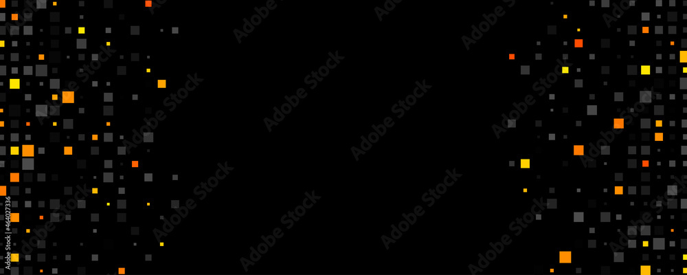 Square tiles confetti border background. Stock Vector | Adobe Stock