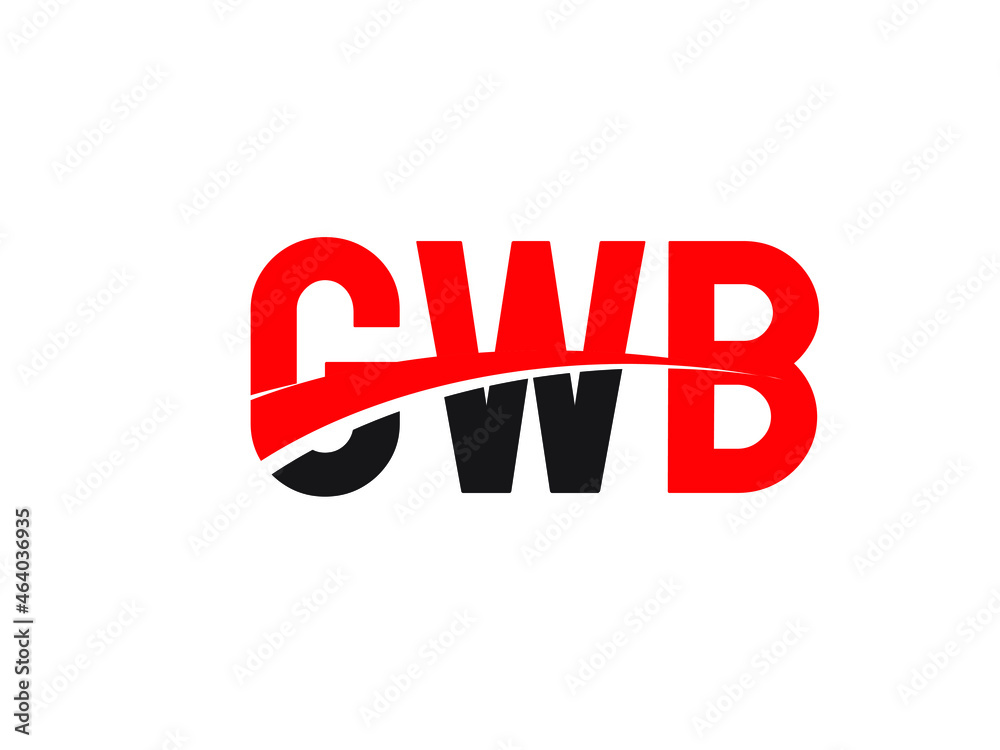 GWB Letter Initial Logo Design Vector Illustration Stock Vector | Adobe ...