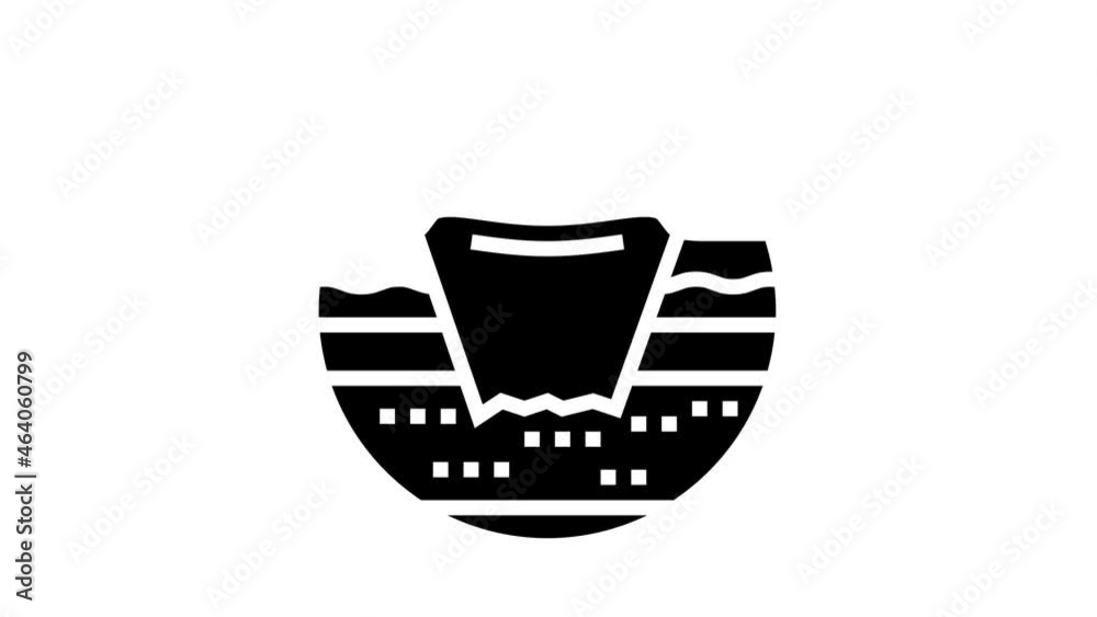 bedsore pressure ulcers disease animated glyph icon. bedsore pressure ...