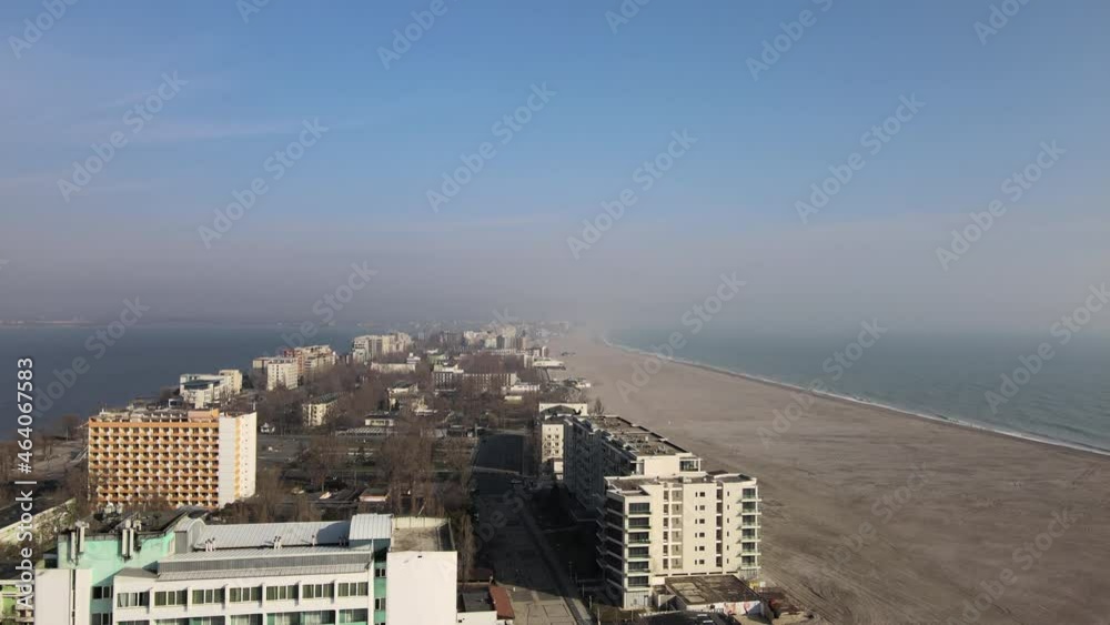 Vídeo do Stock: Aerial video of Mamaia Beach. One of the most ...