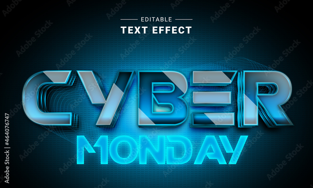 Editable text style effect - Techno text style theme. Cyber technology ...
