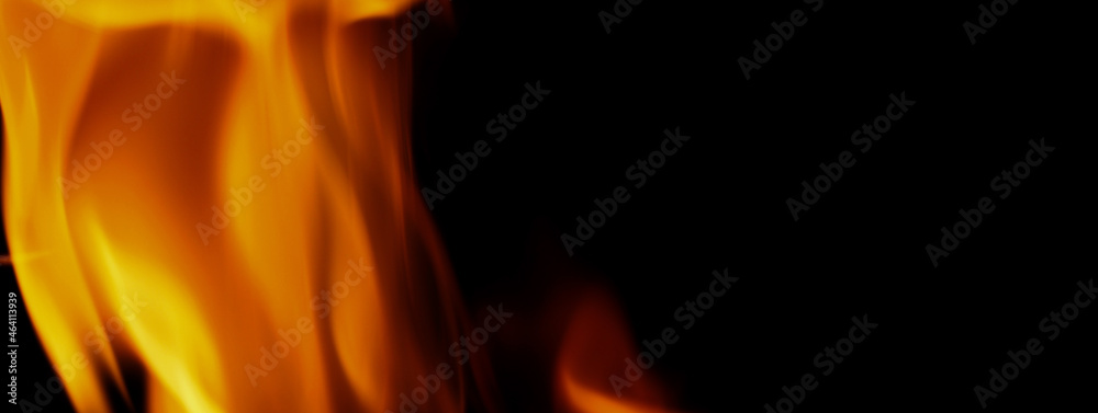 Fire background. Abstract burning flame and black background ...