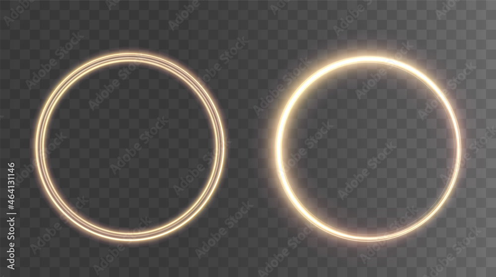 Light golden Twirl. Curve light effect of golden line. PNG Luminous ...