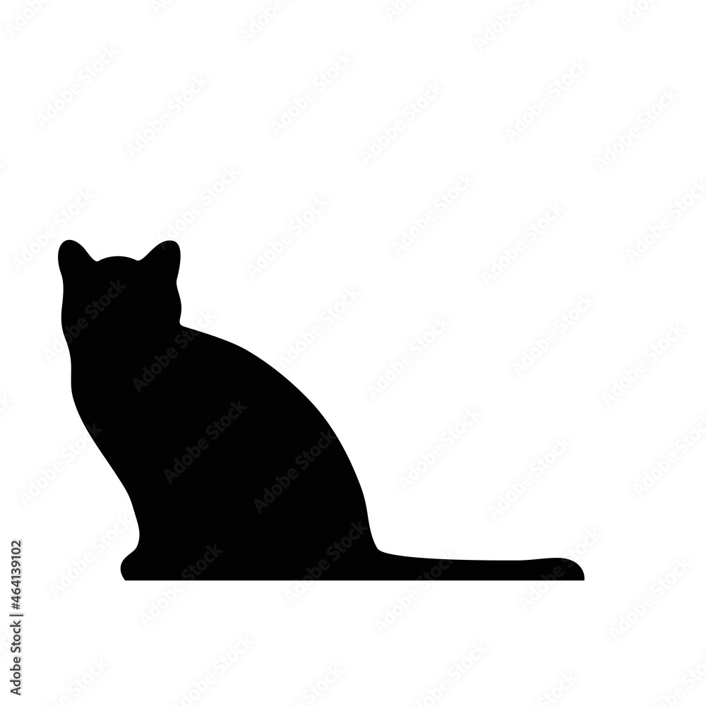Cat logo isolated on white background. Cat logo for web site, label and ...