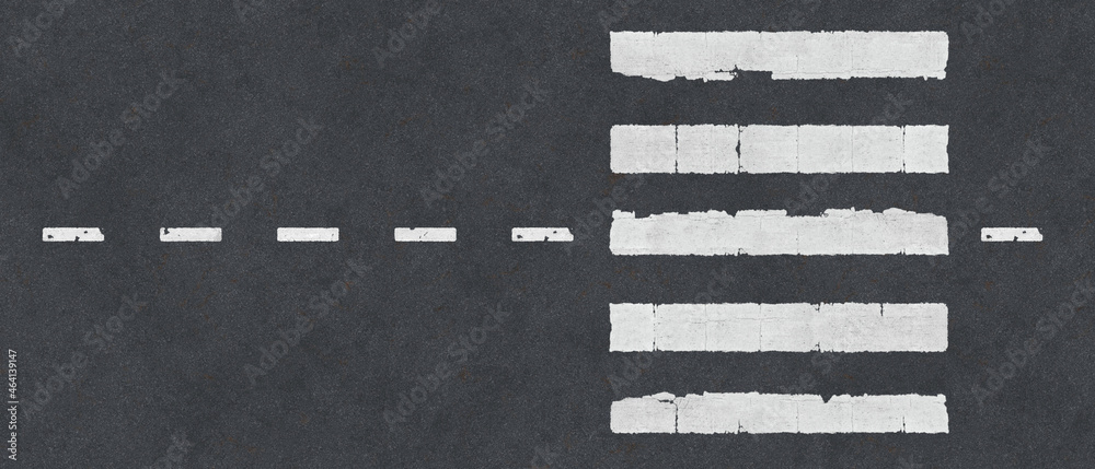 road with zebra crossing 素材庫插圖 | Adobe Stock