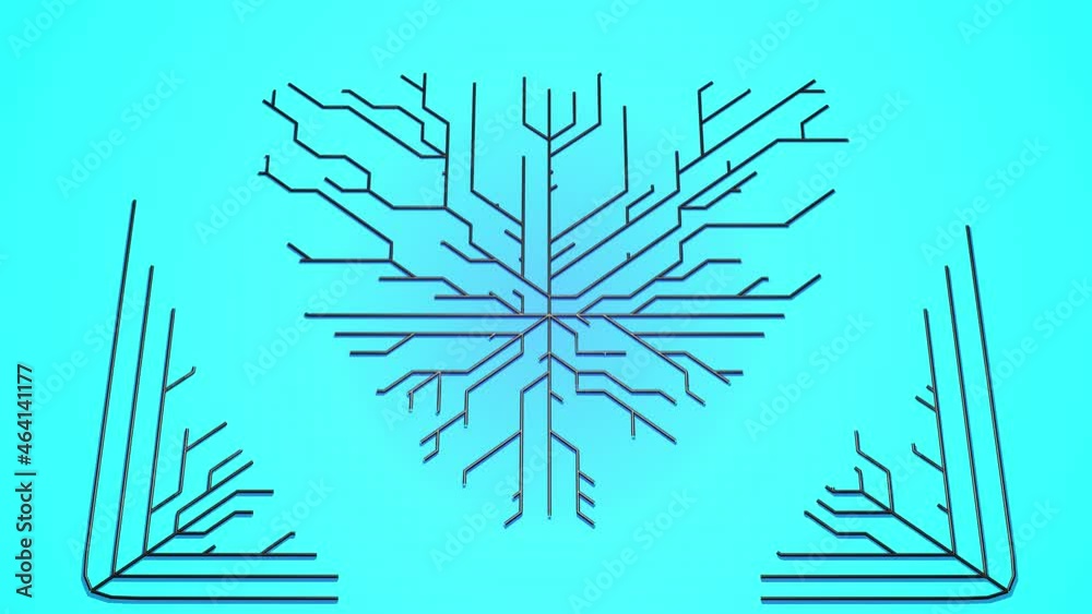 Video Stock Ai growing geometric pattern of lines form plane. Building ...