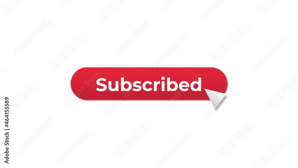 4K video, animated footage, on-screen cursor clicking on the subscribe ...