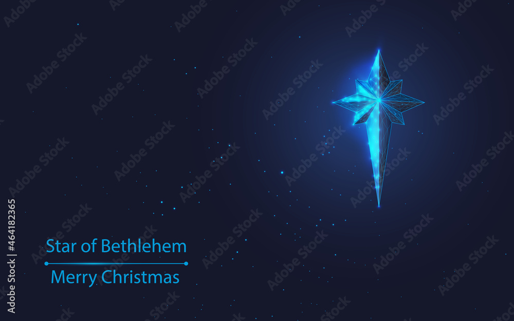 Star of Bethlehem. symbol of the birth of Jesus Christ. Merry Christmas ...