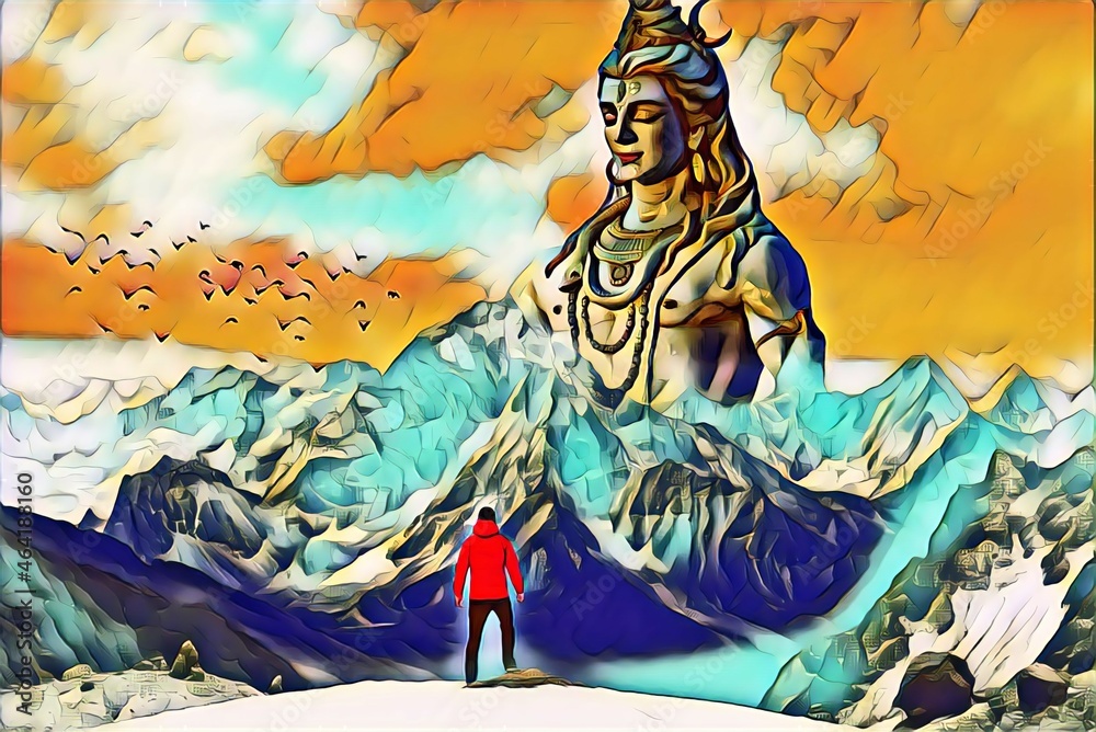 Photo & Art Print DIGITAL ART OF LORD SHIVA, praveen