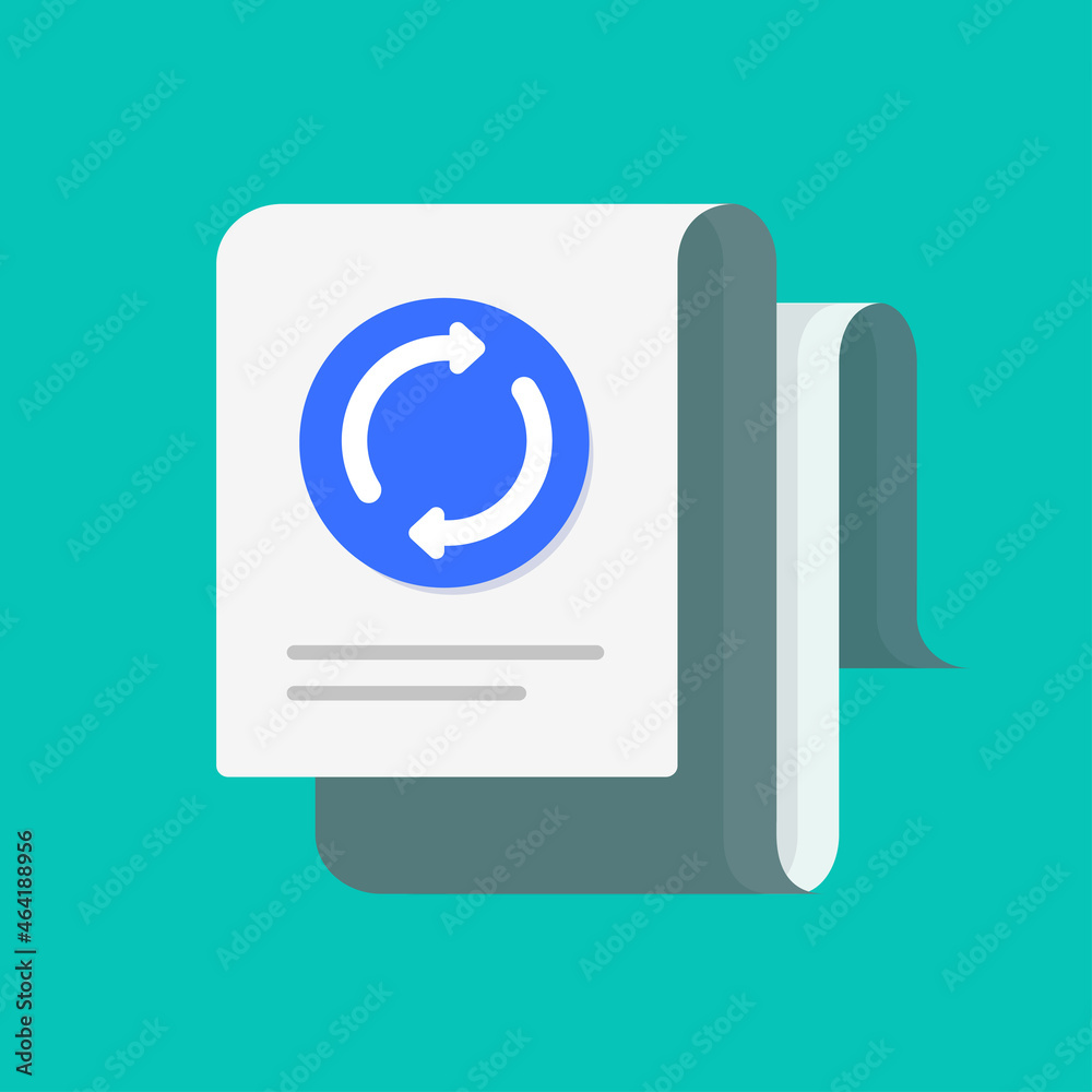 Updating file icon or upgrading software document process vector ...