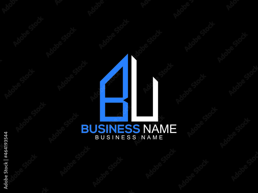 Colorful BU Logo, initial BU b u Letter Logo Icon Vector Image For Your ...