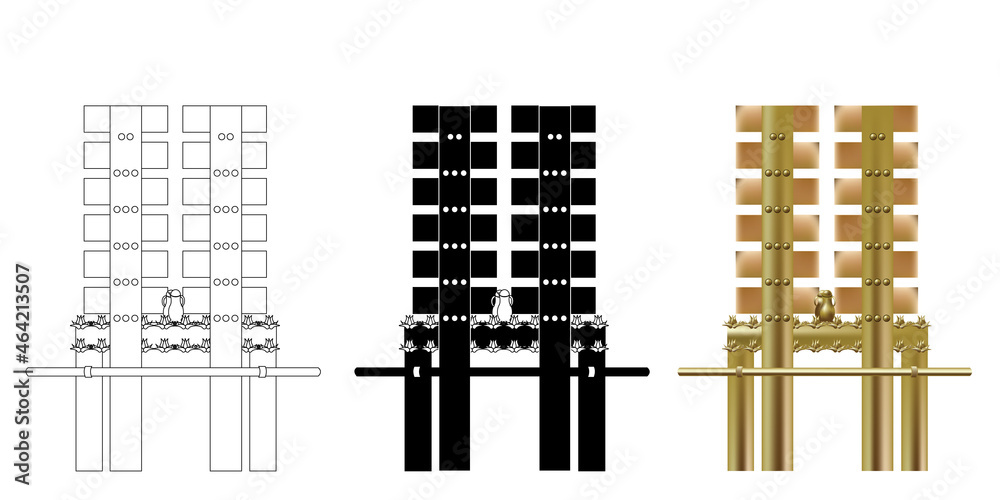A drawing of the showbread table of the Temple in Jerusalem. Ancient ...