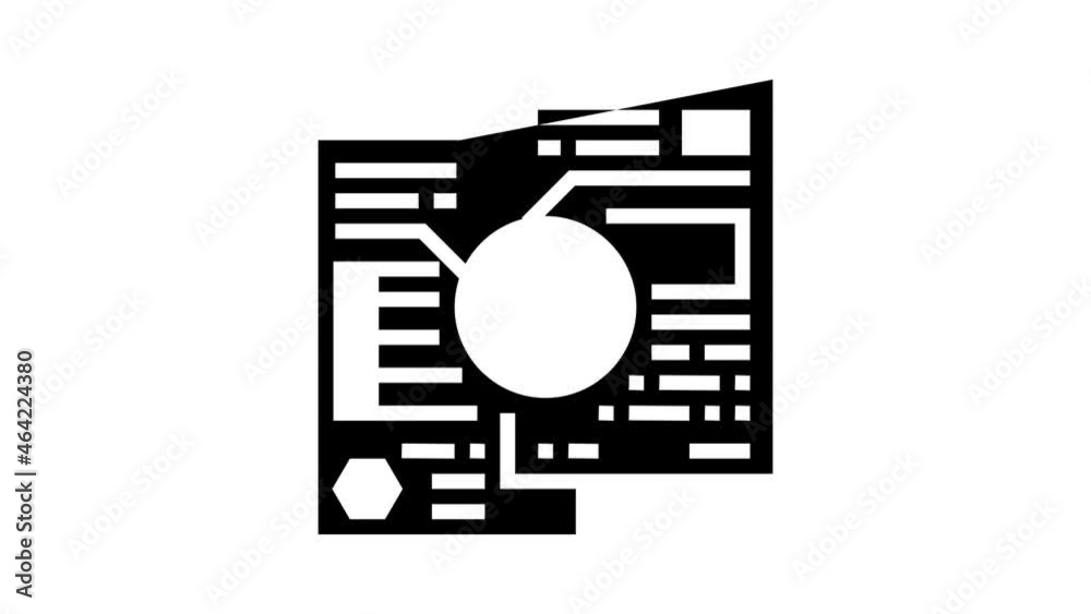 comparative analysis animated glyph icon. comparative analysis sign ...