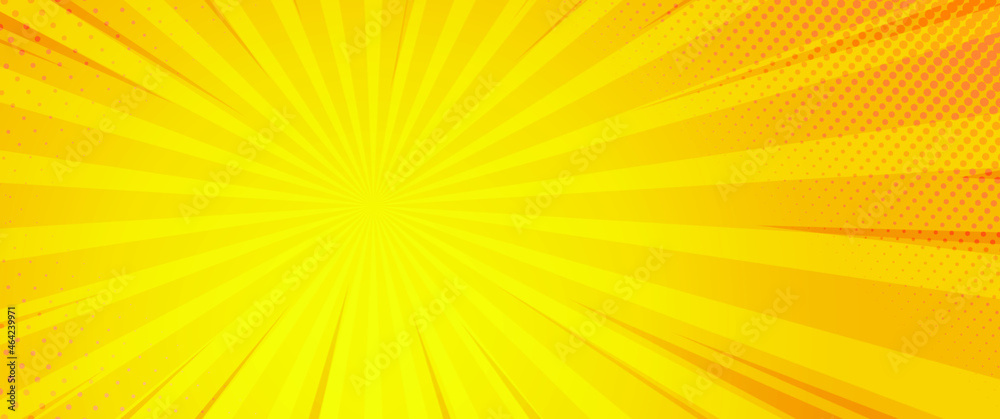 Pop art yellow comics book cartoon magazine cover. Cartoon funny retro ...