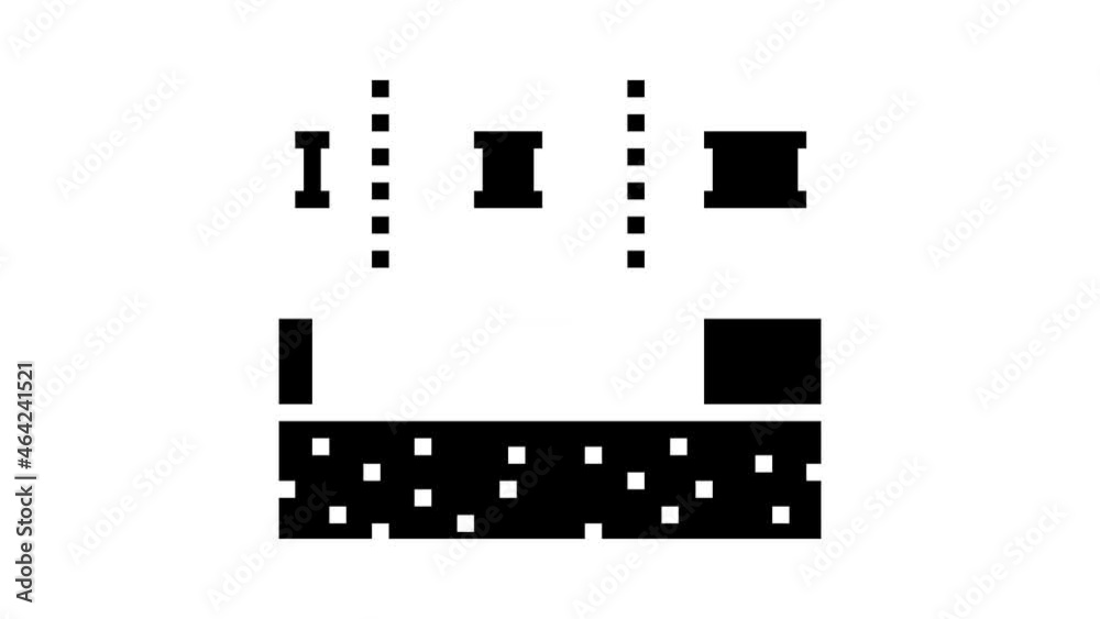 stages of pipeline construction animated glyph icon. stages of pipeline ...