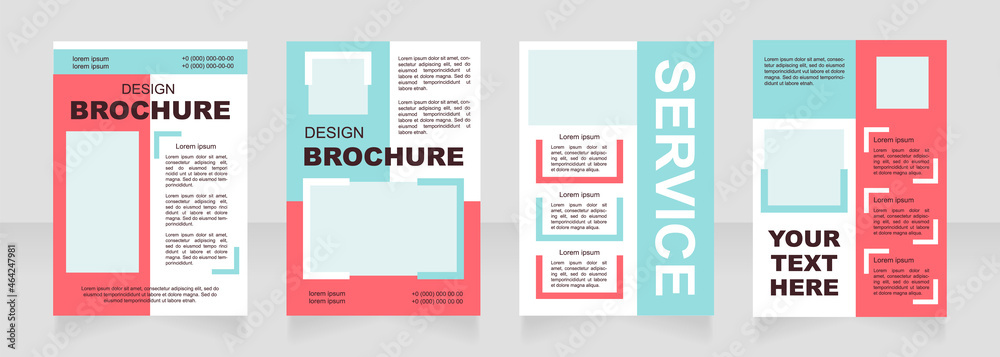 Advertisement service blank brochure layout design. Promotional event ...