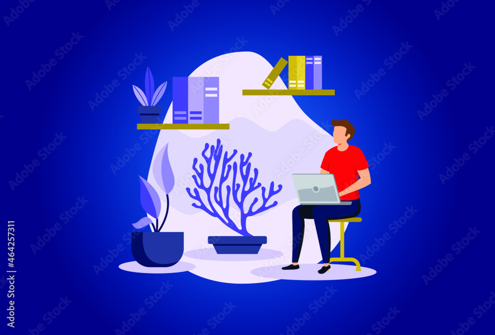 Biophilic design in workspace illustration exclusive design inspiration ...