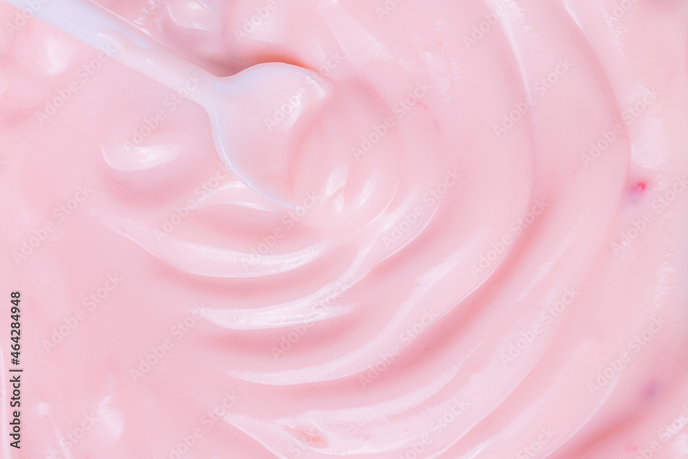 texture pink yogurt,Texture surface of ice cream. Background of ...