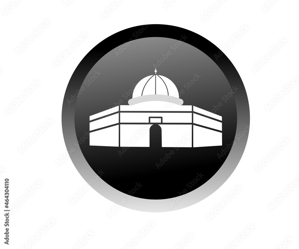 Aqsa mosque logo. Aqsa mosque icon. Al-Aqsa Mosque is one of the ...
