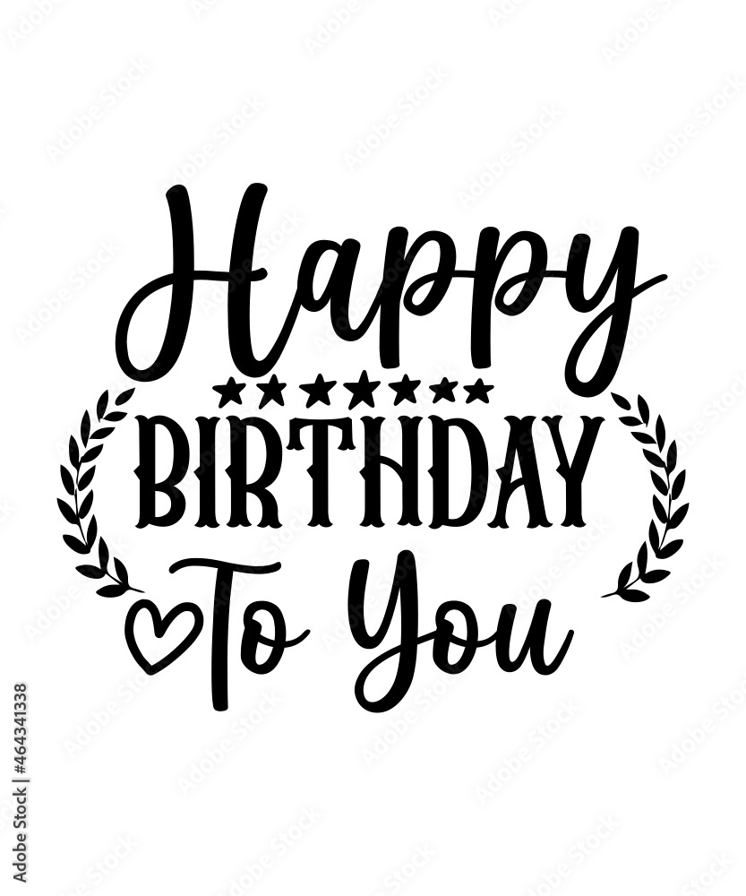 Happy Birthday Svg Files Happy Birthday Svg Bundle Happy Birthday Cut File Birthday Cake