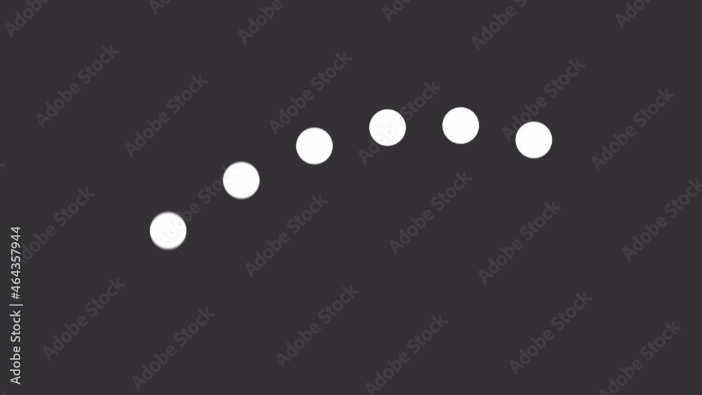 GUI 6 Light Ball Bounce Loader w/ Alpha. Animated playful UX loading ...