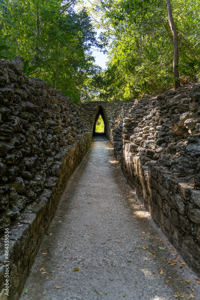 Mayan corridor, Calakmul hallway pyramid, Amazing architecture temple ...