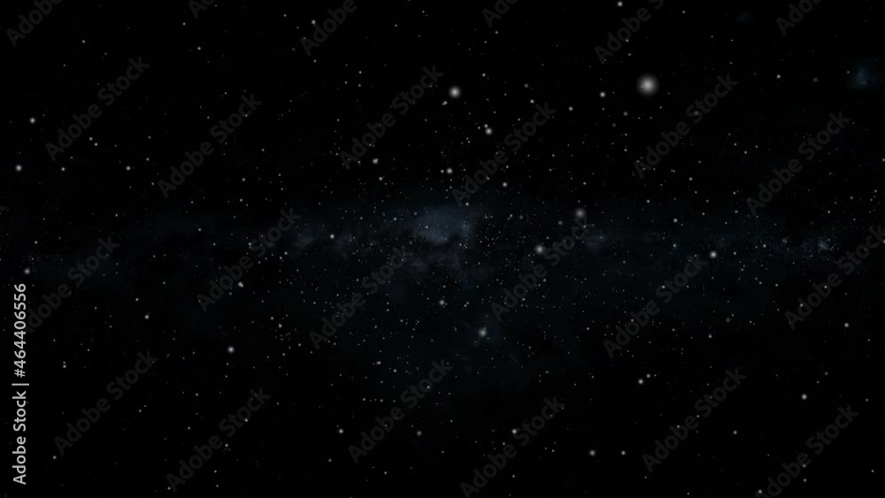 Motion and Rotating stars on the night sky, Universe outer space field ...