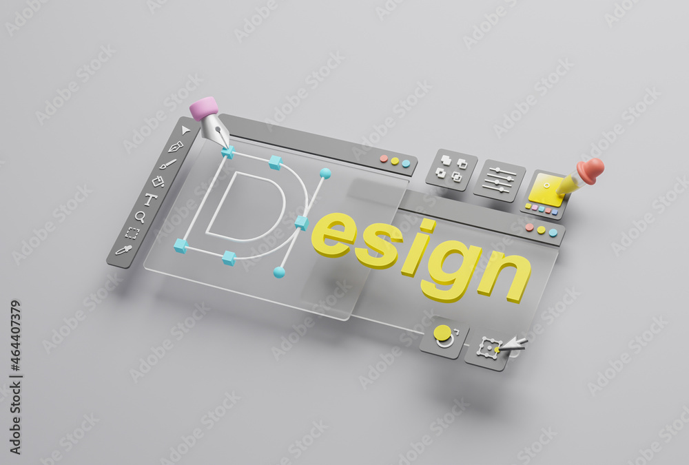 Graphic designer creative creator design logo artwork curve pen tool ...
