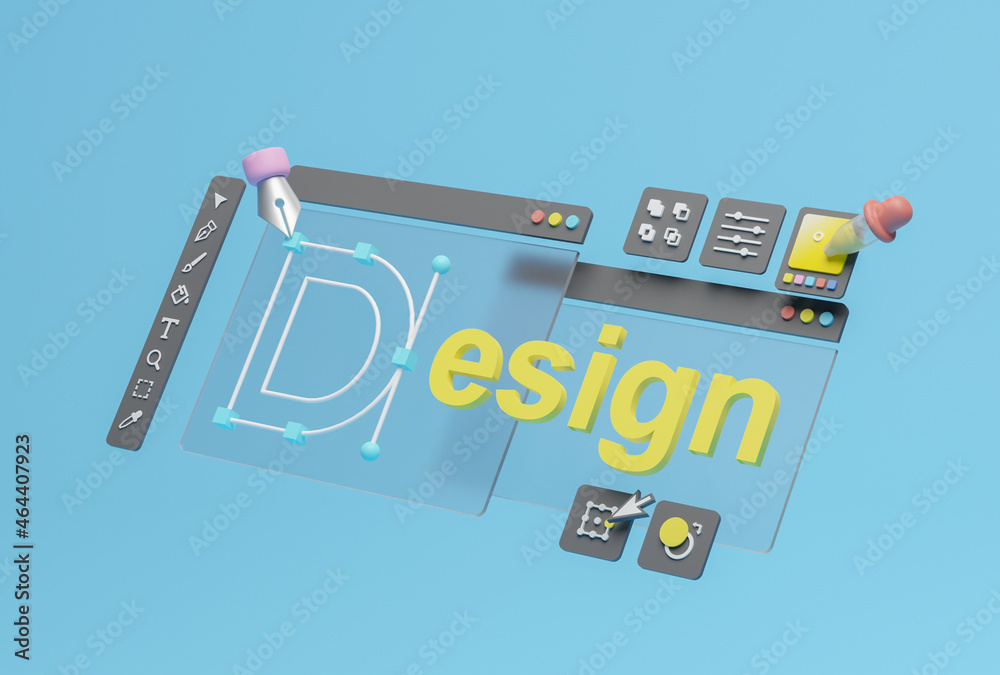 Graphic designer creative creator design logo artwork curve pen tool ...