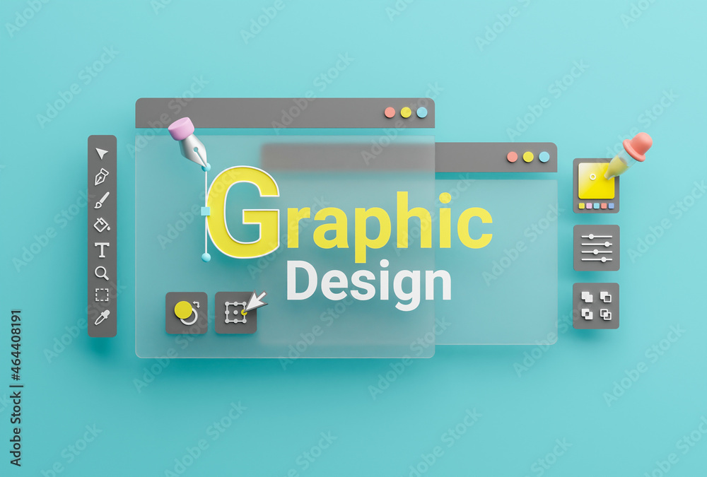 Graphic designer creative creator design logo artwork curve pen tool ...