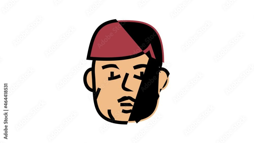 Vidéo Stock acromegaly endocrinology animated color icon. acromegaly ...