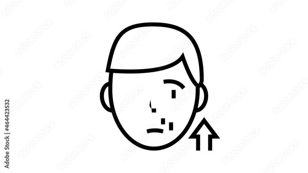 precocious puberty endocrinology animated line icon. precocious puberty ...