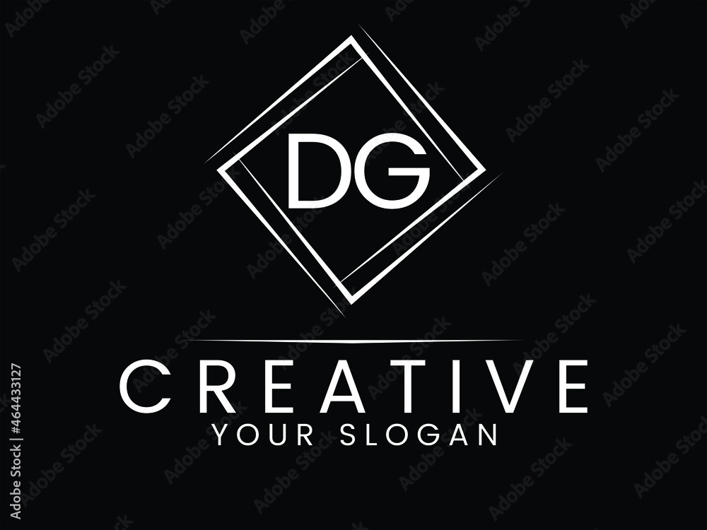 letter DG logo design template, Letter dg for logo company design ...
