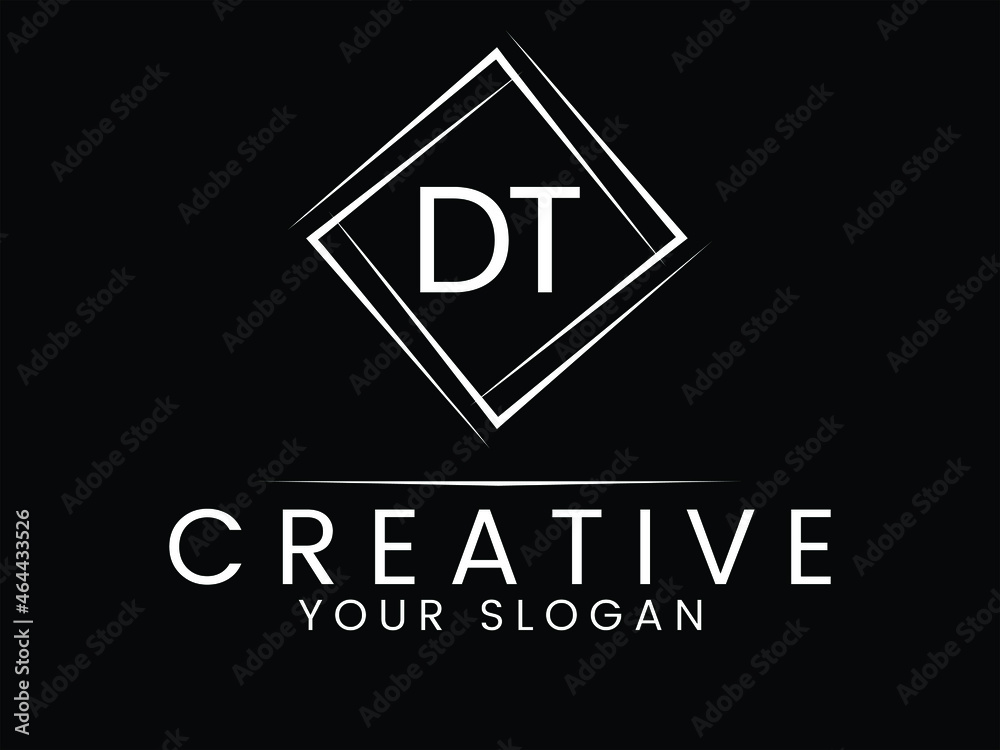 Vetor de letter DT logo design template, Letter dt for logo company ...