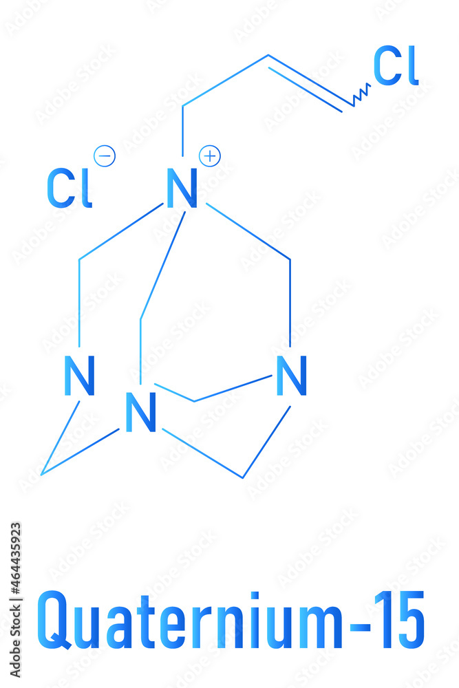 Quaternium-15 surfactant and preservative molecule (formaldehyde ...