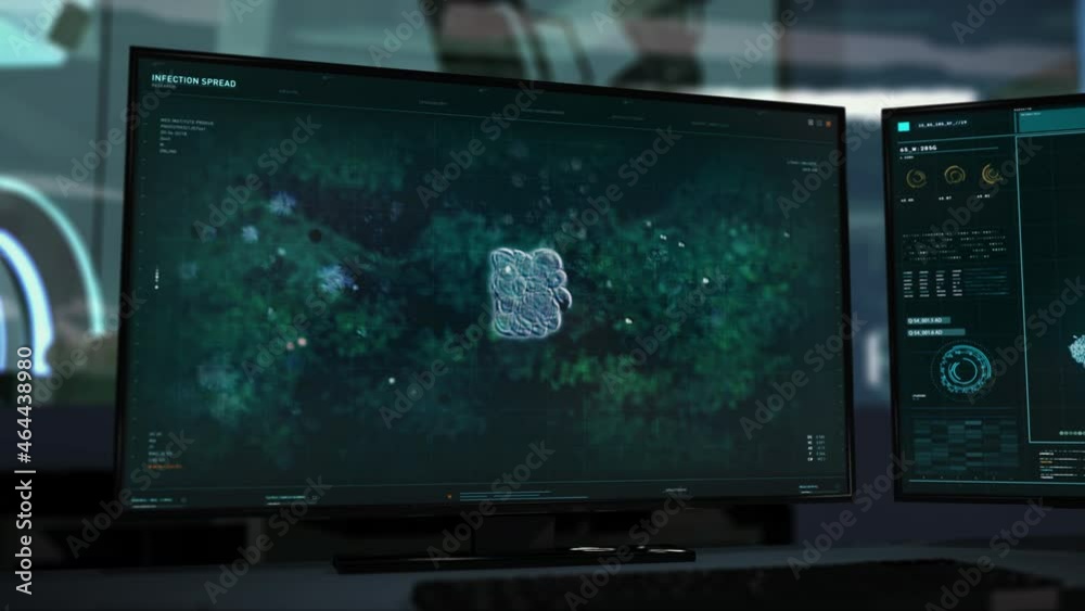 Infection Spread Science Research Displayed In Innovative Medical ...