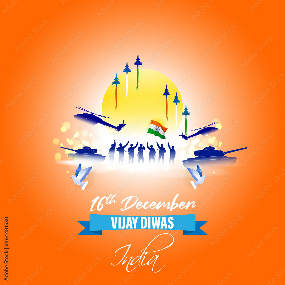 Vector illustration of Vijay Diwas (VICTORY DAY)banner, 16 december ...