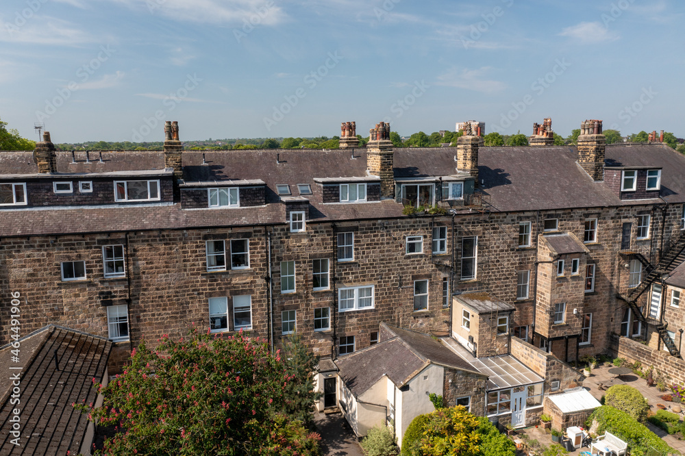 Aerial drone photo of the beautiful historical town of Harrogate, North ...