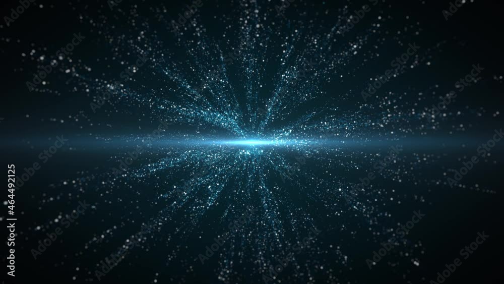 Abstract Shining Glittering Particles Starburst Background/ 4k ...