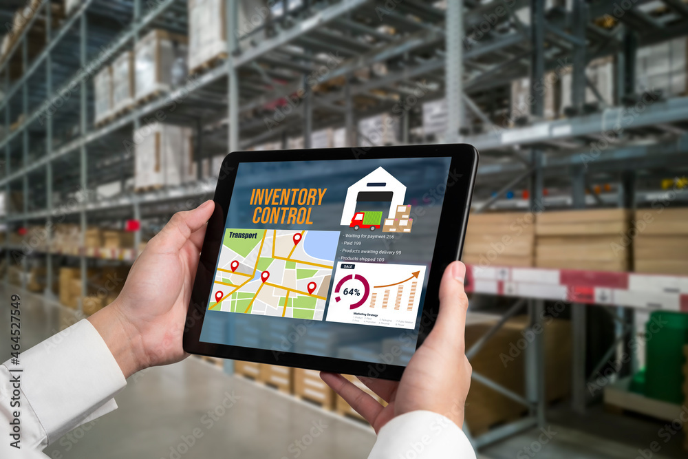Warehouse management innovative software in computer for real time ...