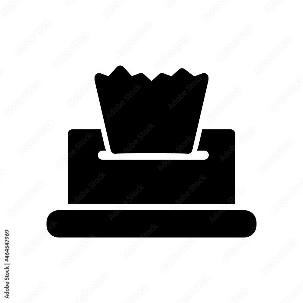 Tissue paper icon template editable. Tissue box symbol vector sign ...