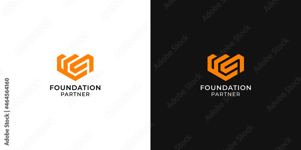 logo for your foundation company, a logo that combines the letters "F ...