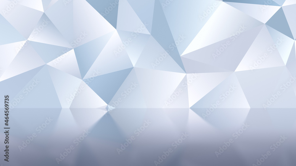 Gray polygon vector pattern background with reflection. Abstract 3D ...