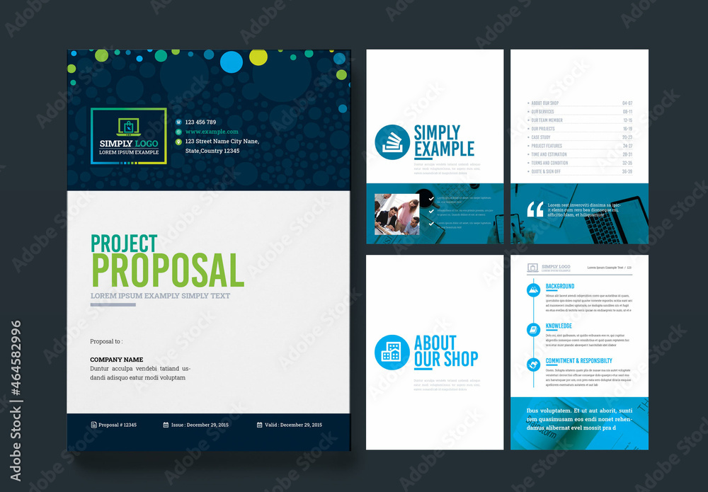 Clean Creative Proposal Layout Stock Template | Adobe Stock